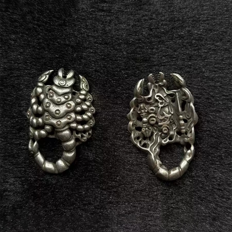 Yachen Gar Meteorite Guru Drakpo Scorpion Pendant – Youthful Moon